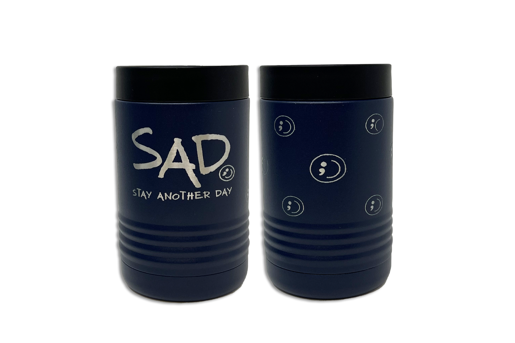 12oz Stay Another Day Logo Full Wrap Engraved Koozie